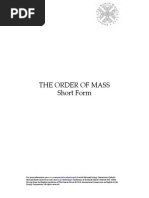 Catholic Order of Mass | PDF | Mass (Liturgy) | God The Father