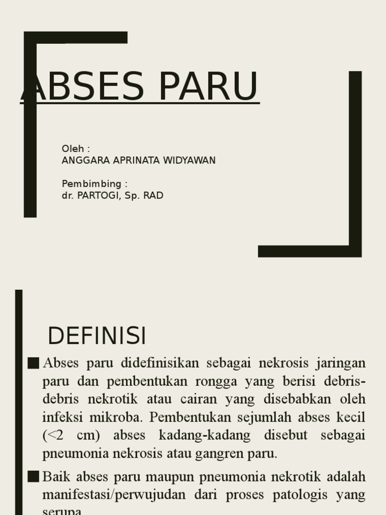 Abses Paru | PDF