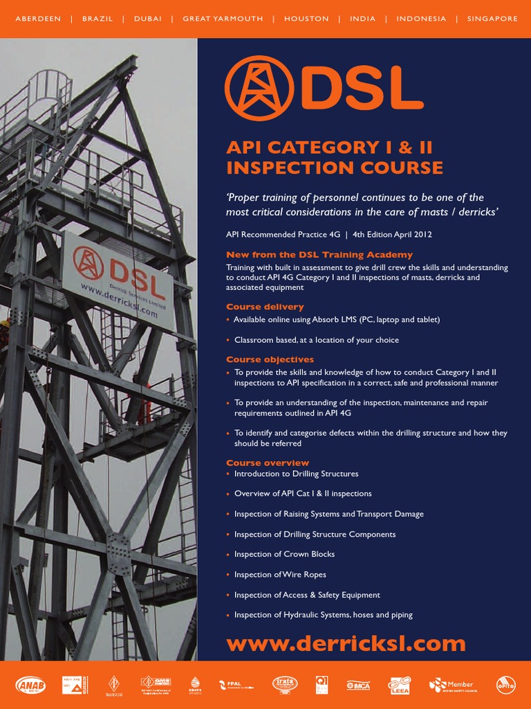 Dsl Api Cat I Ii Training Pdf Pdf