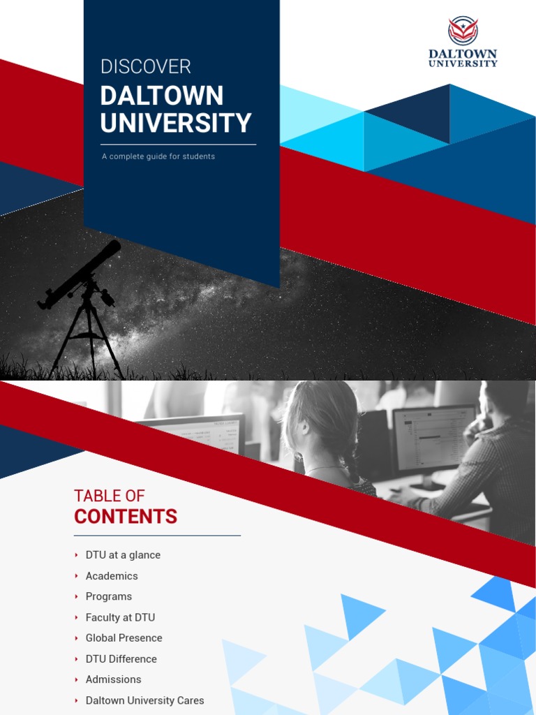 DTU Brochure | PDF | Academic Degree | Undergraduate Education