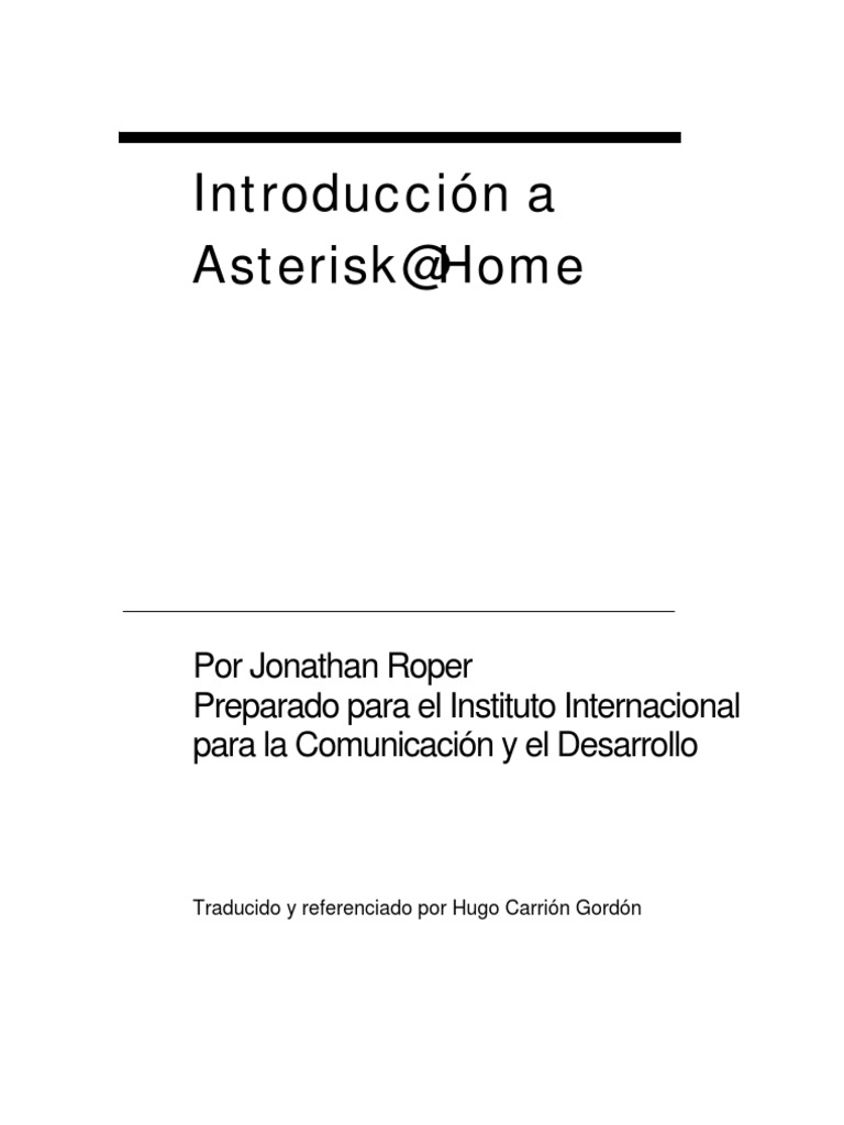 Manual Asterisk | PDF