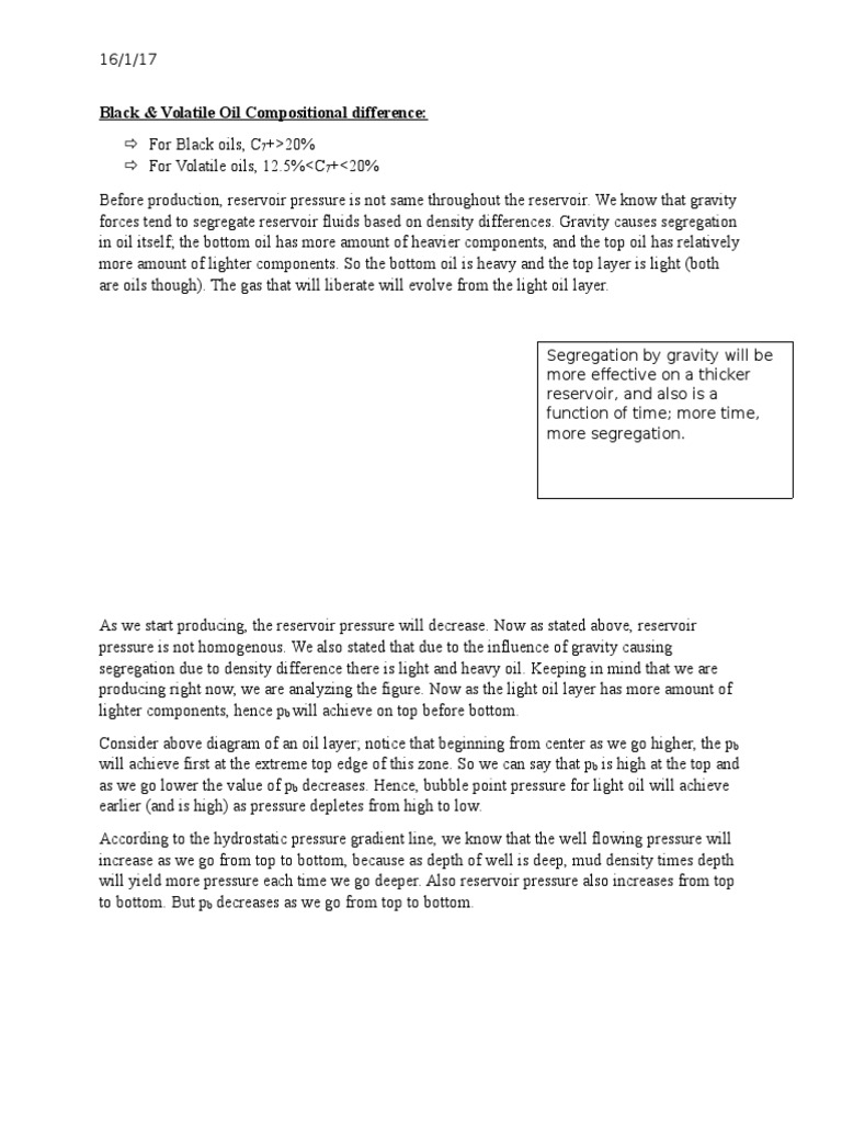 Black & Volatile Oil Compositional Difference | PDF | Petroleum ...