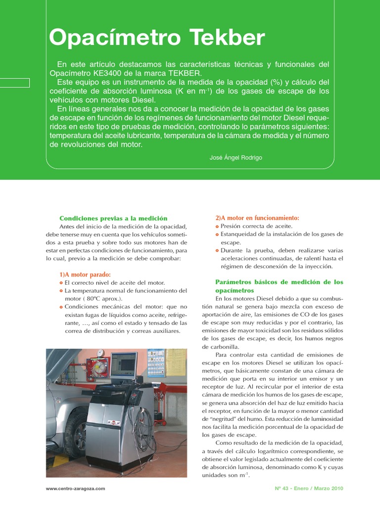R43 A12 PDF | PDF | Medición | Motor diesel