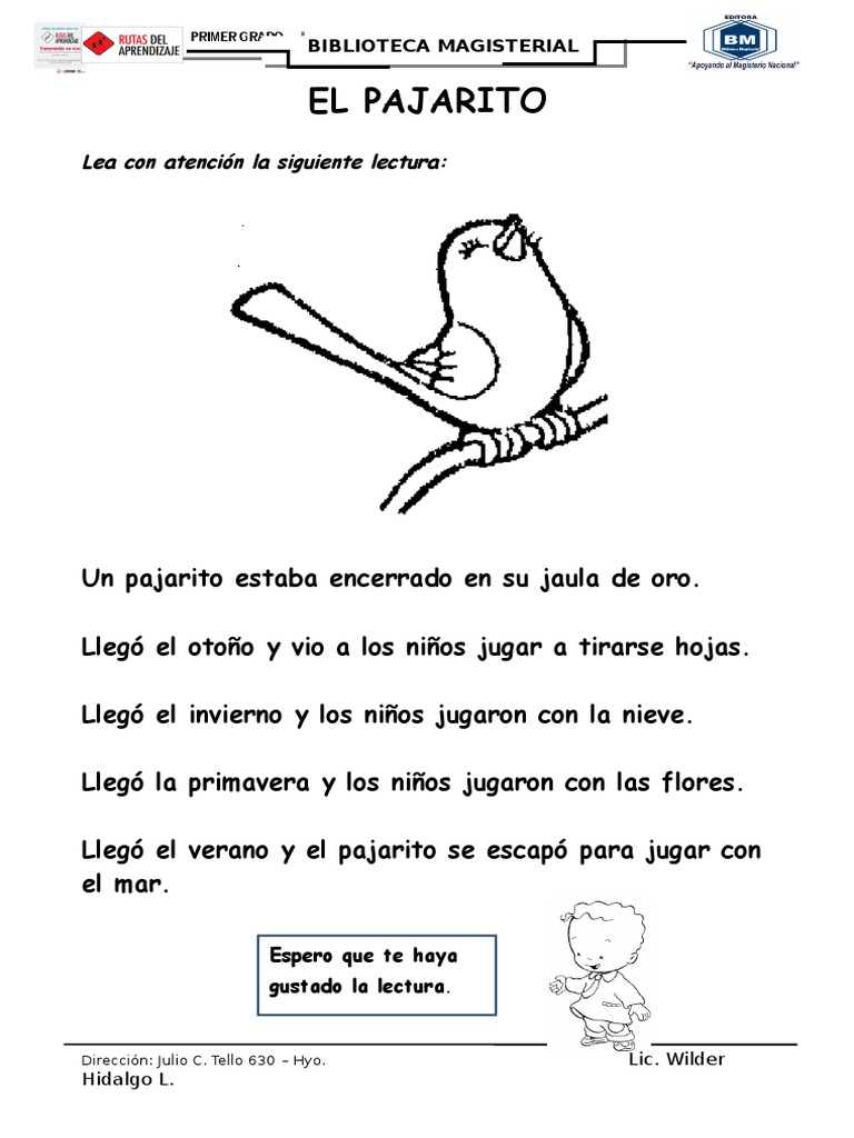 Comprensión Lectora para Primer Grado | PDF | Naturaleza