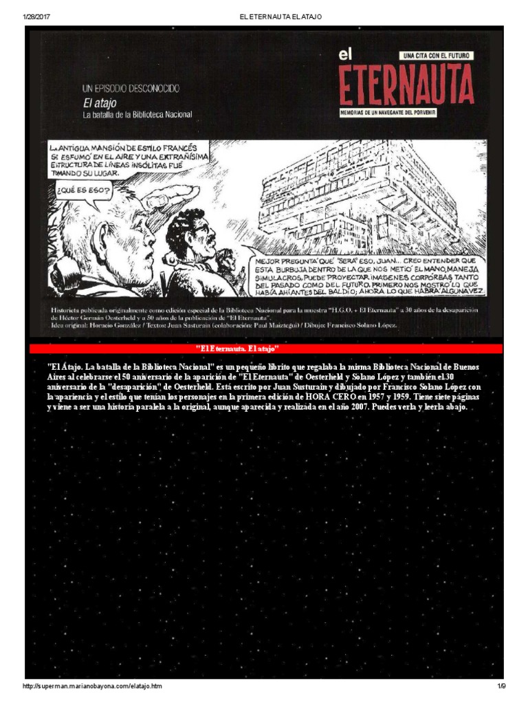 El Eternauta-El Atajo | PDF | Cómics | Ocio
