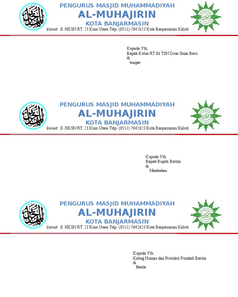 Kop Surat Undangan | PDF