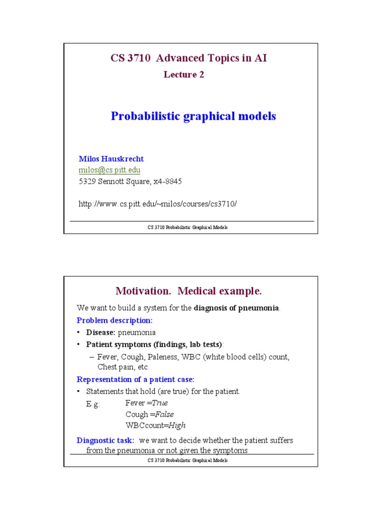 Probabilistic Graphical Models | PDF | Bayesian Network | Bayesian ...
