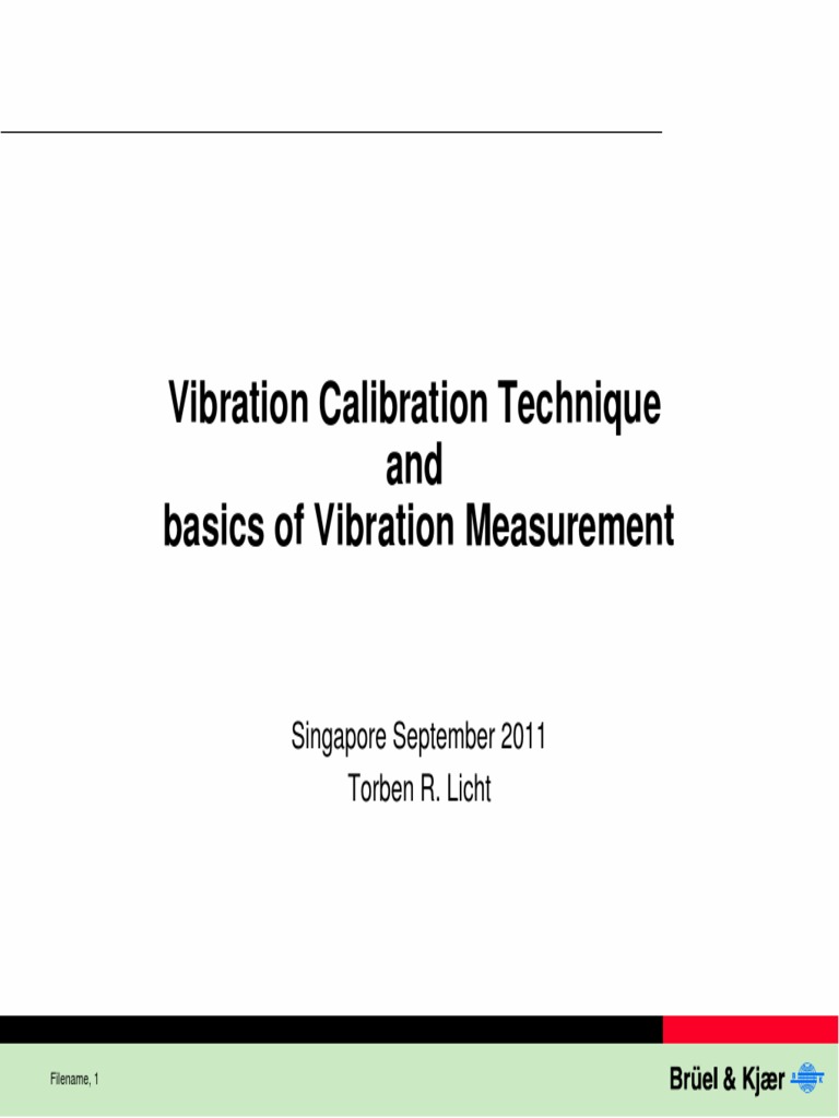 3 Basics of Vibration Measurement by Torben Licht | PDF | Spectral ...