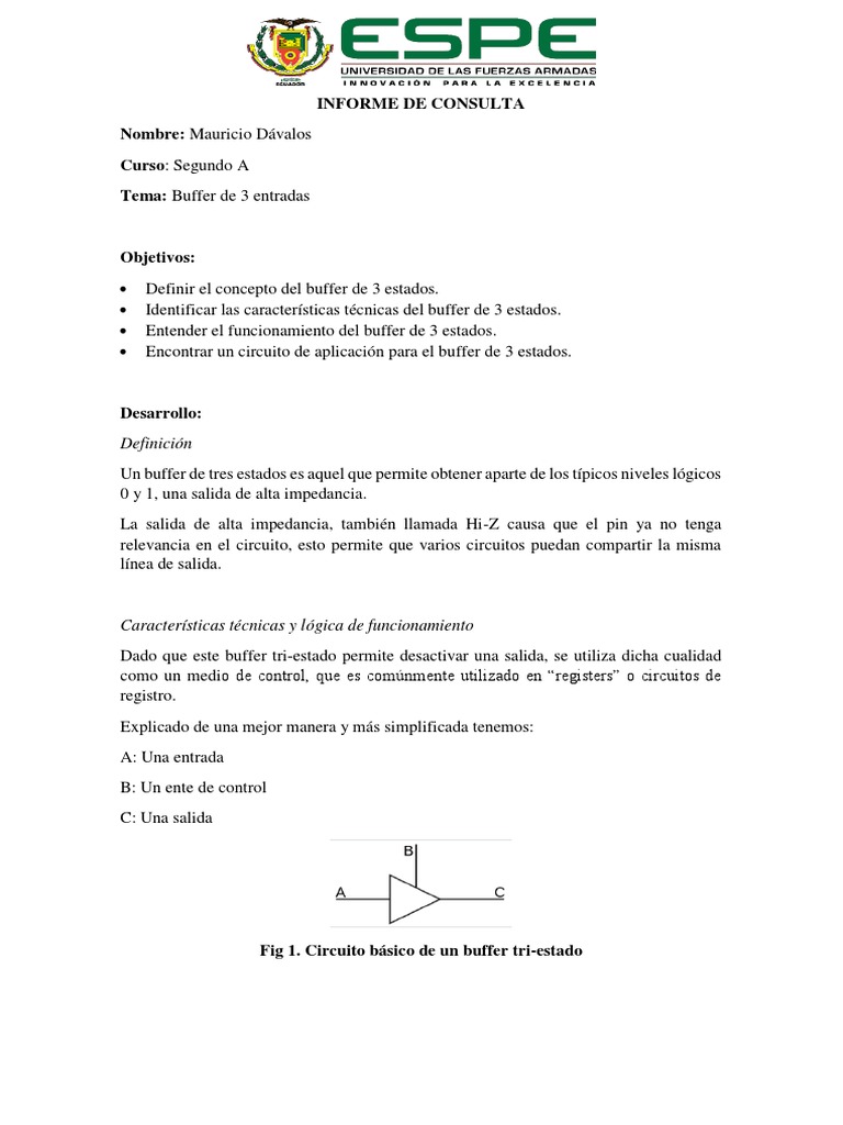 BUFFER de 3 Estados Por Mauricio Davalos | PDF | Almacenador ...