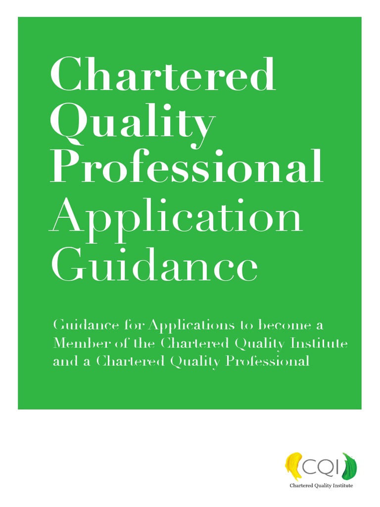 CQP Application Guidance I.I | PDF | Competence (Human Resources ...