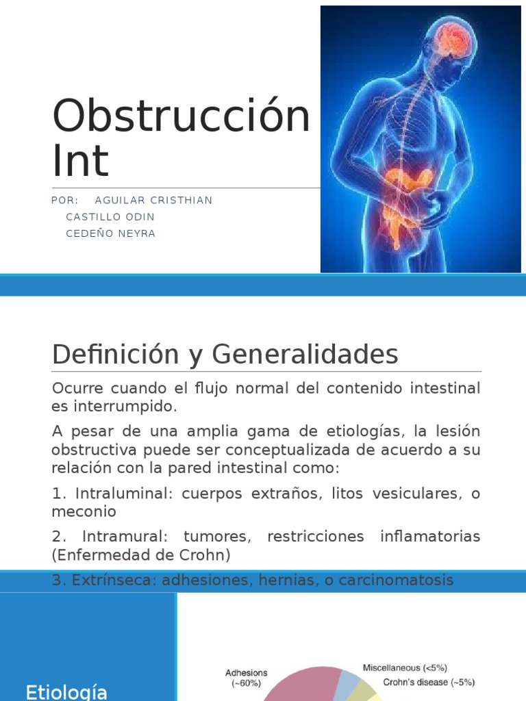 Obstrucción Intestinal | Especialidades Medicas | Medicina CLINICA
