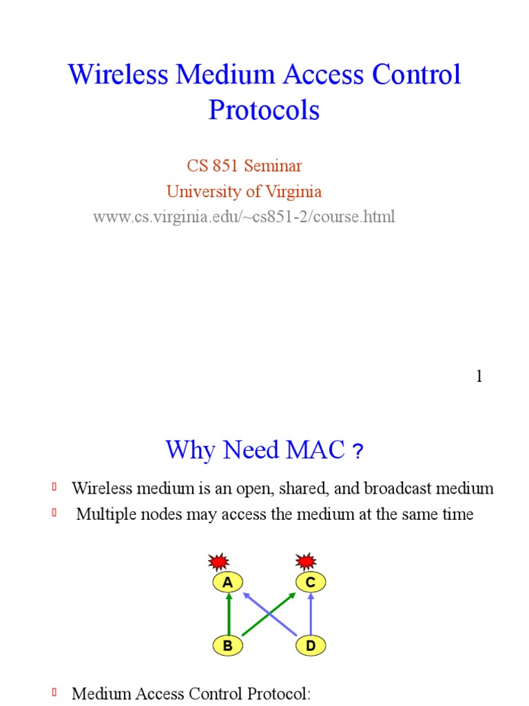 An In-Depth Analysis of Wireless Medium Access Control Protocols | PDF ...