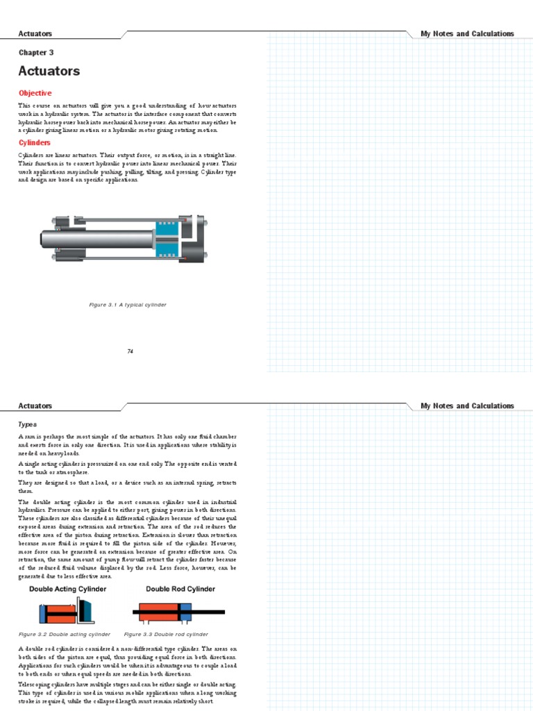 Actuators: Actuators My Notes and Calculations | PDF | Actuator | Valve