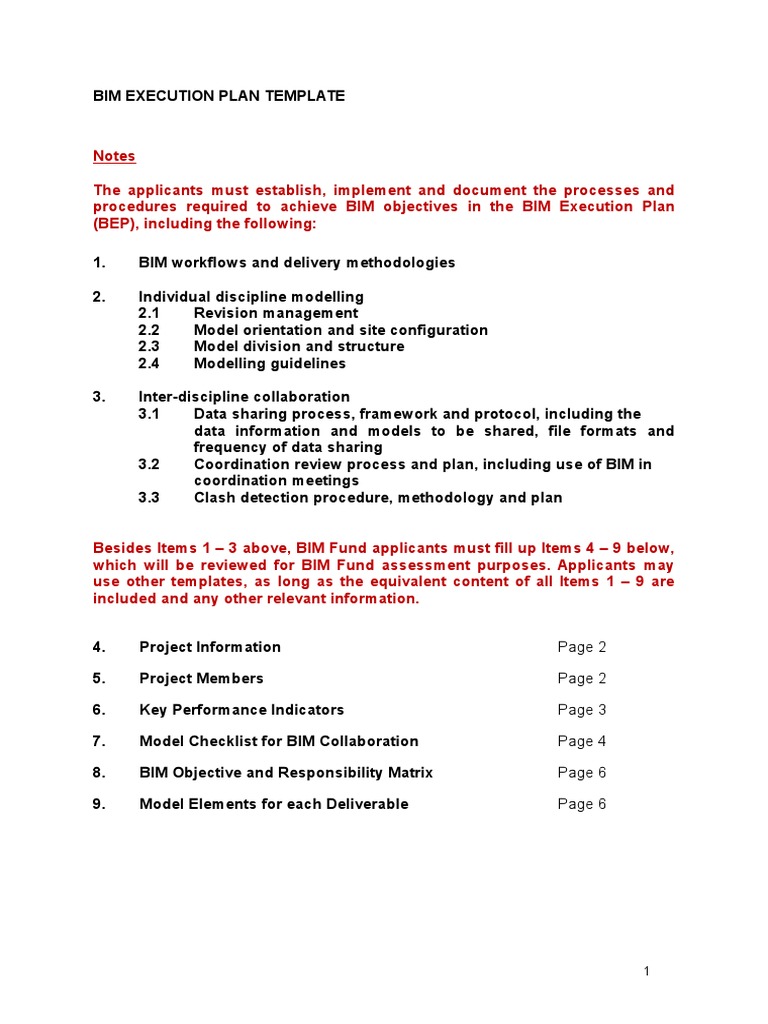 BIM Execution Plan | PDF | Building Information Modeling | Performance ...