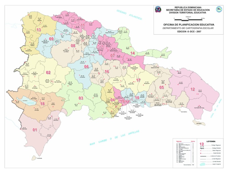 Mapa Regionales Educativas 2007 | PDF