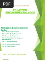 PD 1152 (Philippine Environment Code) | PDF | Waste Management | Air ...