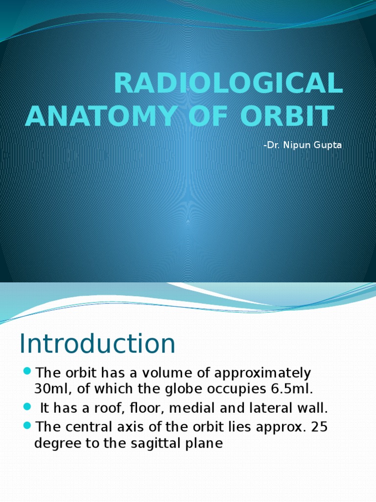 Imaging of Orbit | PDF | Human Anatomy | Vision