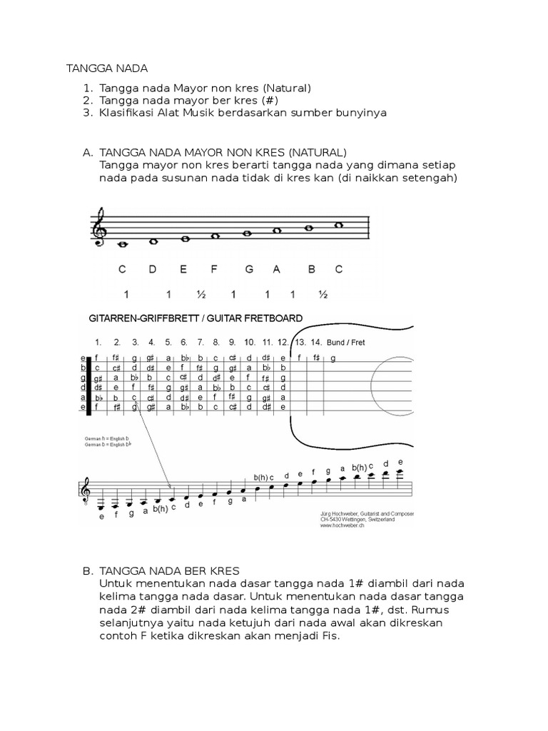 Tangga Nada Mayor dan Klasifikasi Musik | PDF | Seni & Disiplin Bahasa