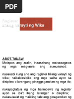 Grade 11 - Conative, Informative at Labeling Na Gamit NG Wika | PDF