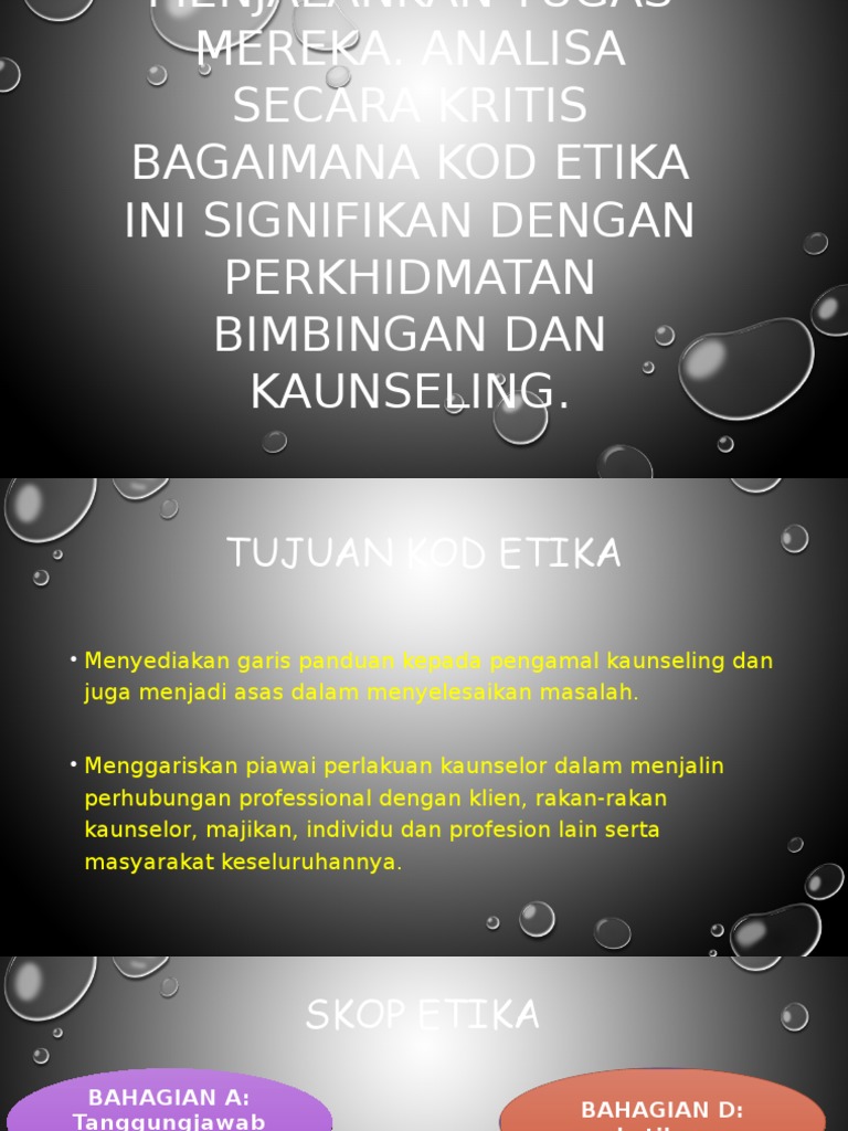 Kod Etika Kaunselor | PDF
