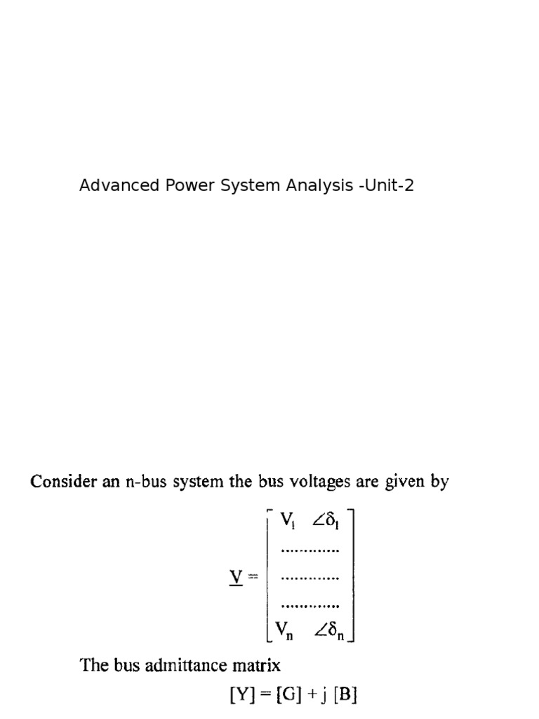 Advanced Power System Analysis - Unit-2 | PDF | High Voltage Direct ...
