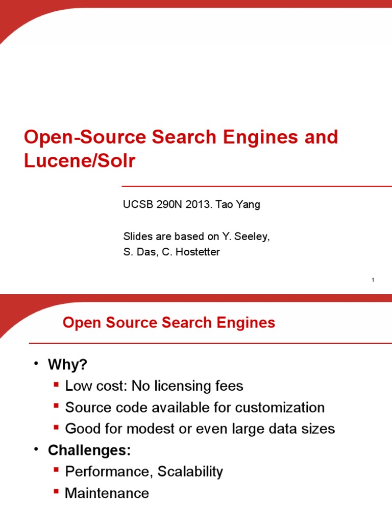 Lucene Solr | PDF | Apache Solr | Search Engine Indexing