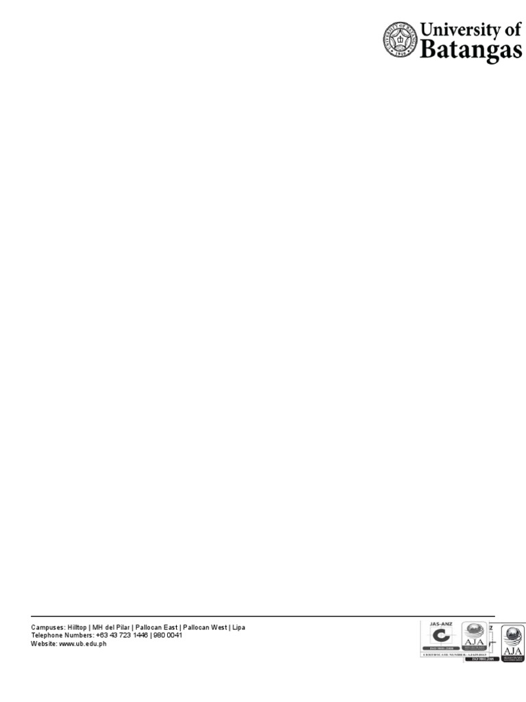 Blank Ub Template | PDF