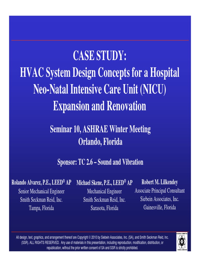 Case Study Nicu PDF | PDF | Duct (Flow) | Hvac