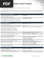 Conda Cheat Sheet: Bit - Ly/tryconda | PDF | Python (Programming Language) | Command Line Interface