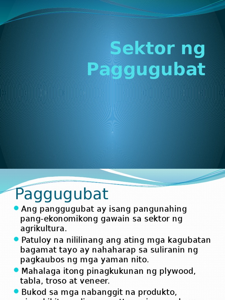 Sektor Ng Paggugubat