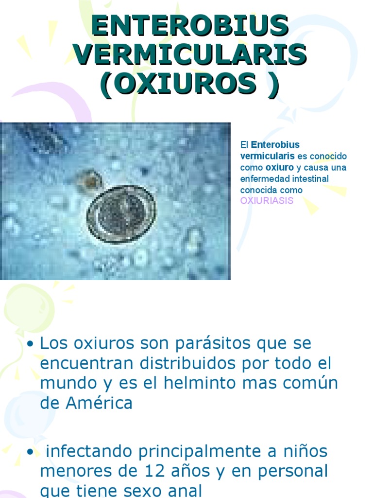 Enterobius Vermicularis (Oxiuros) | PDF | Especialidades Medicas ...