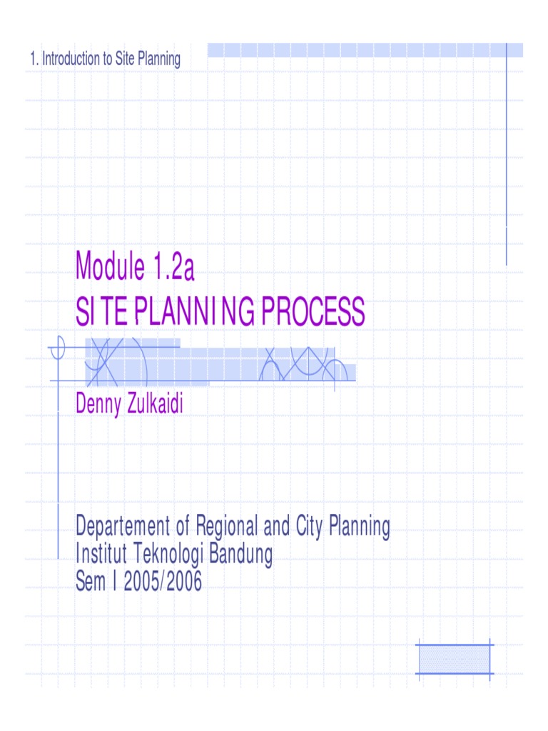 Module Site Planning Process | PDF