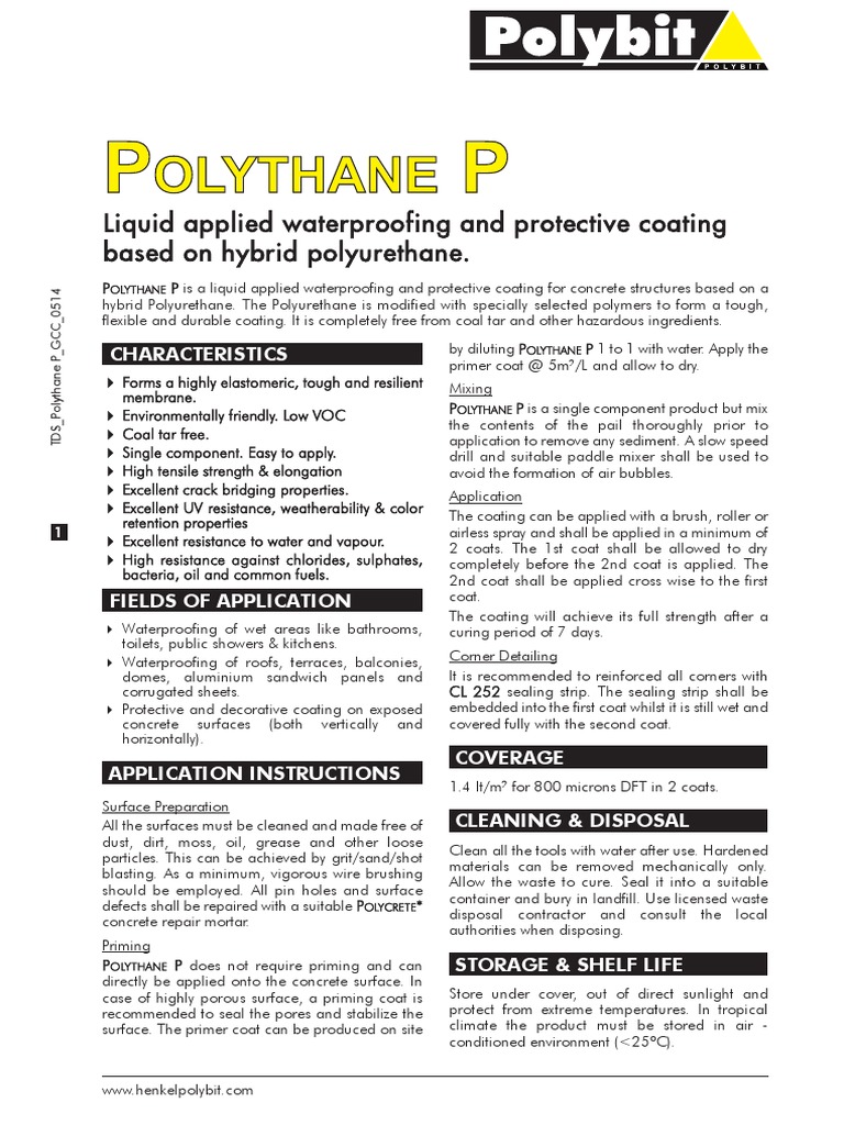 Polythane P | PDF | Chemistry | Materials