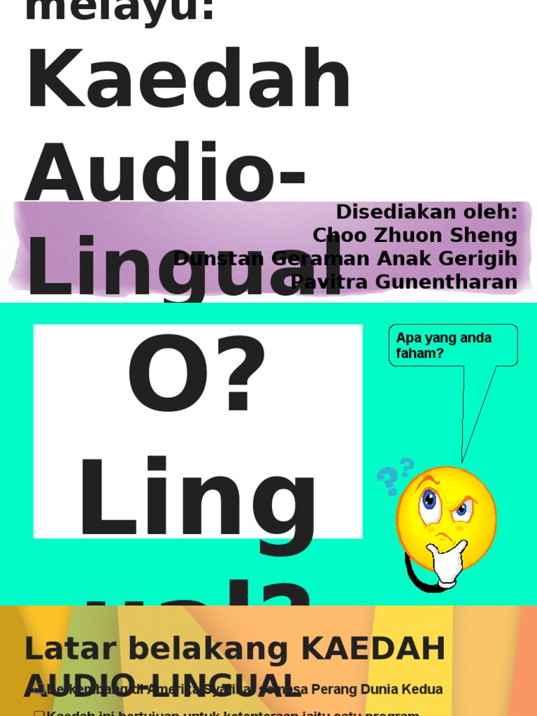 Keadah Audio Lingual | PDF
