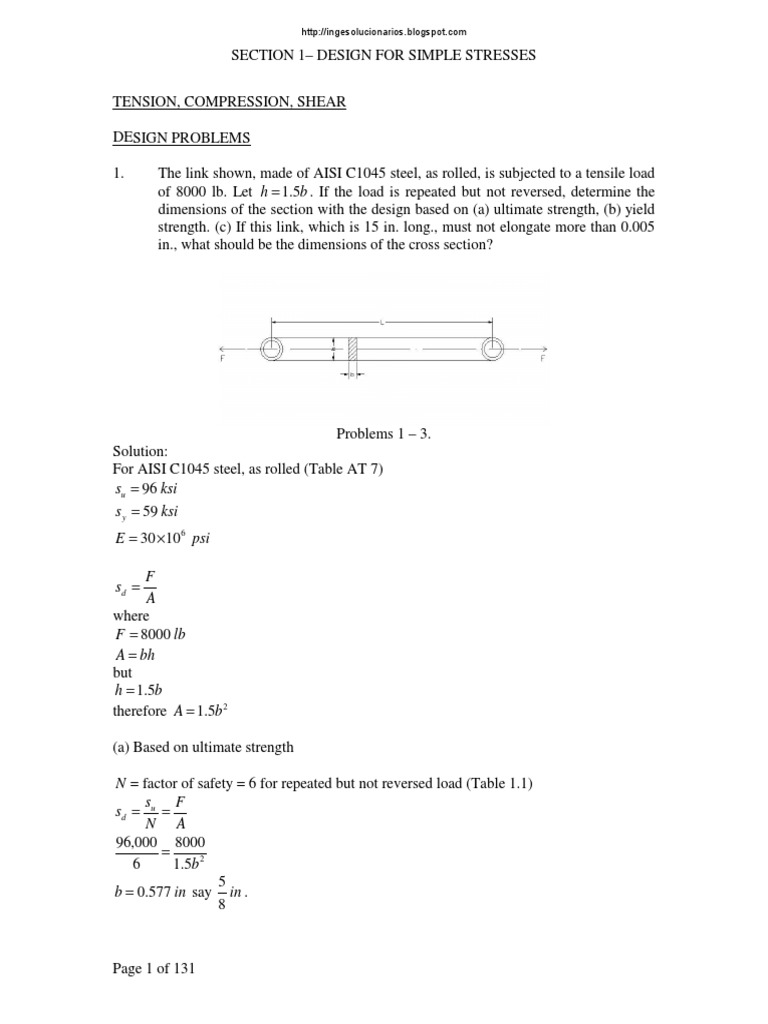 Design of Machine Elements - V.M. Faires PDF | PDF | Strength Of ...