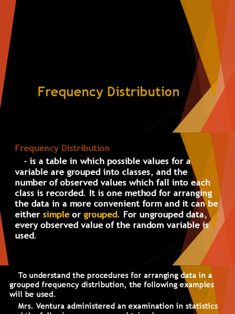 Frequency Distribution Math4 | PDF | Interval (Music) | Statistical ...