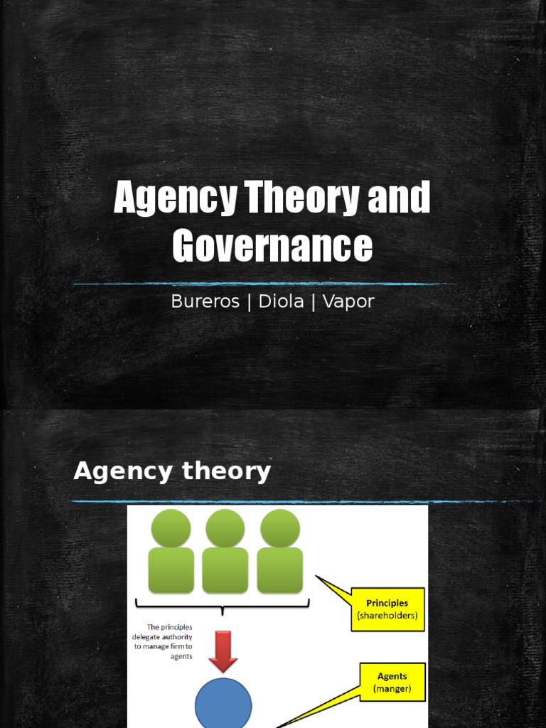 Agency Theory and Corporate Governance Insights | PDF | Governance ...