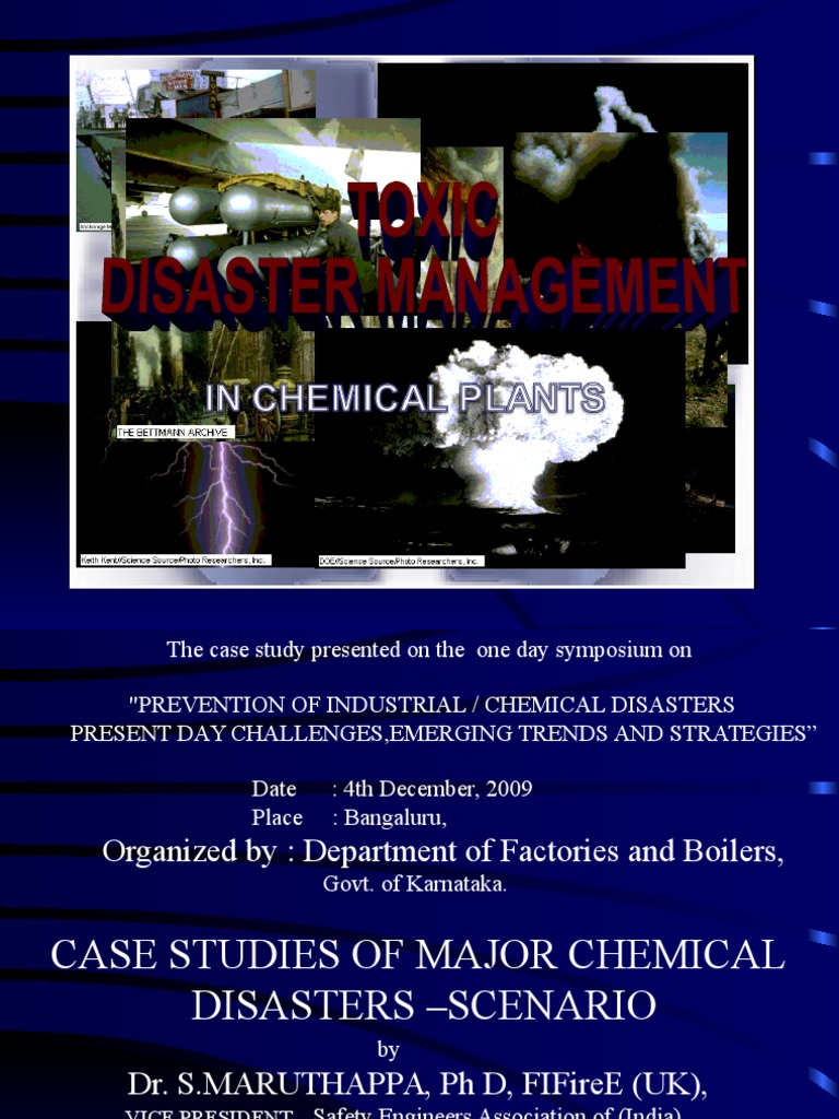 Case Study Major Chemical Disasters File Minimize | Urea | Ammonia