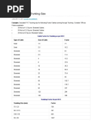 Calculate Cable Trunking Size | PDF | Manufactured Goods | Nature
