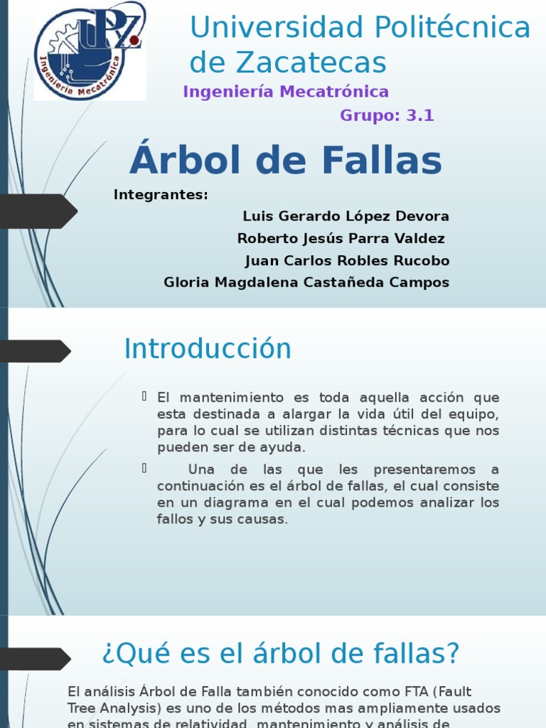 Arbol de Fallas | PDF | Probabilidad | Estadísticas
