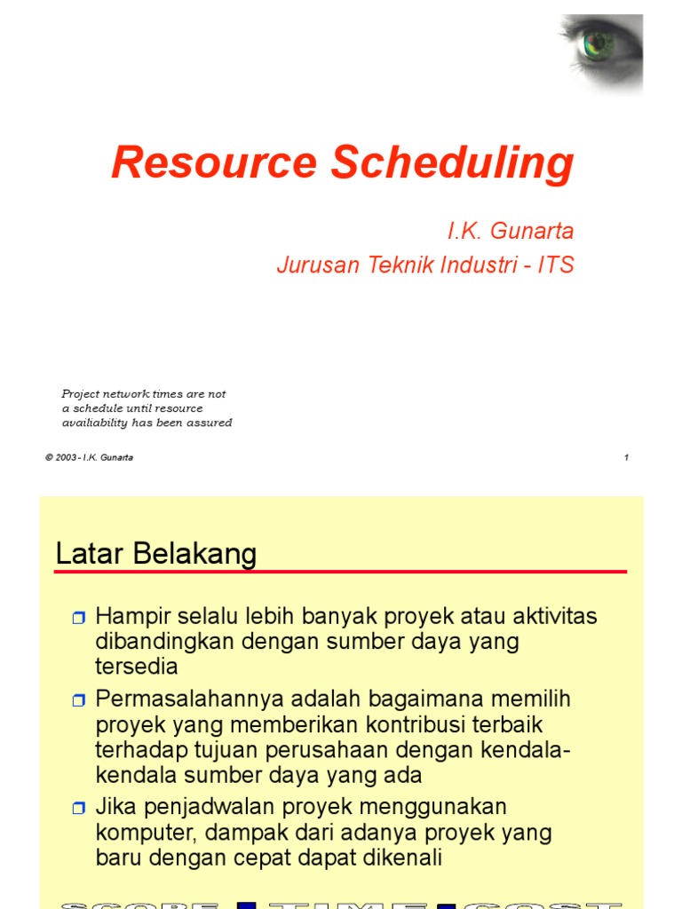 Resource Scheduling Rev-03 | PDF | Computing | Areas Of Computer Science