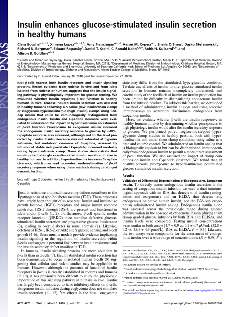 Insulin PDF | PDF | Insulin | Insulin Resistance