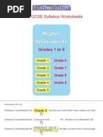 Maths Genie GCSE Checklist | PDF | Trigonometric Functions | Area