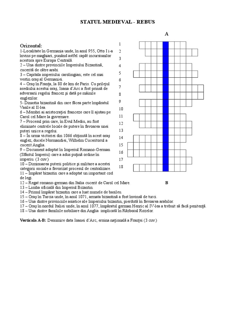 Statul Medieval Rebus | PDF