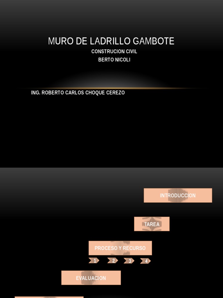 Muro de Ladrillo Gambote | PDF