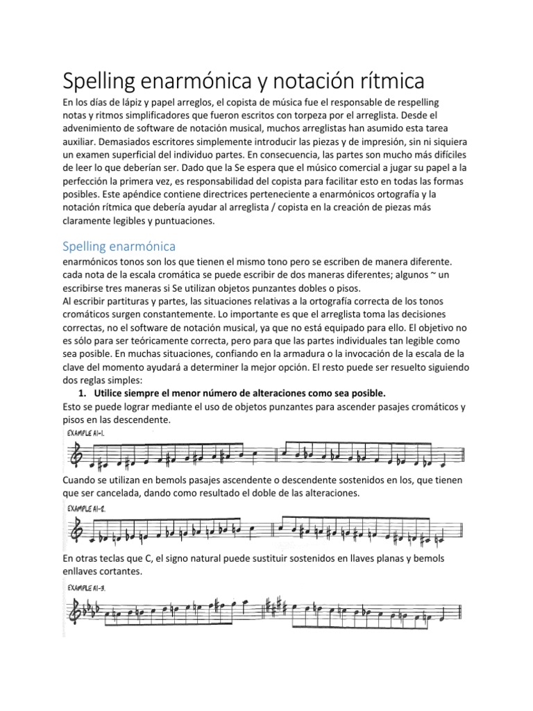 Spelling Enarmónica y Notación Rítmica PDF | PDF | Arte | Poesía