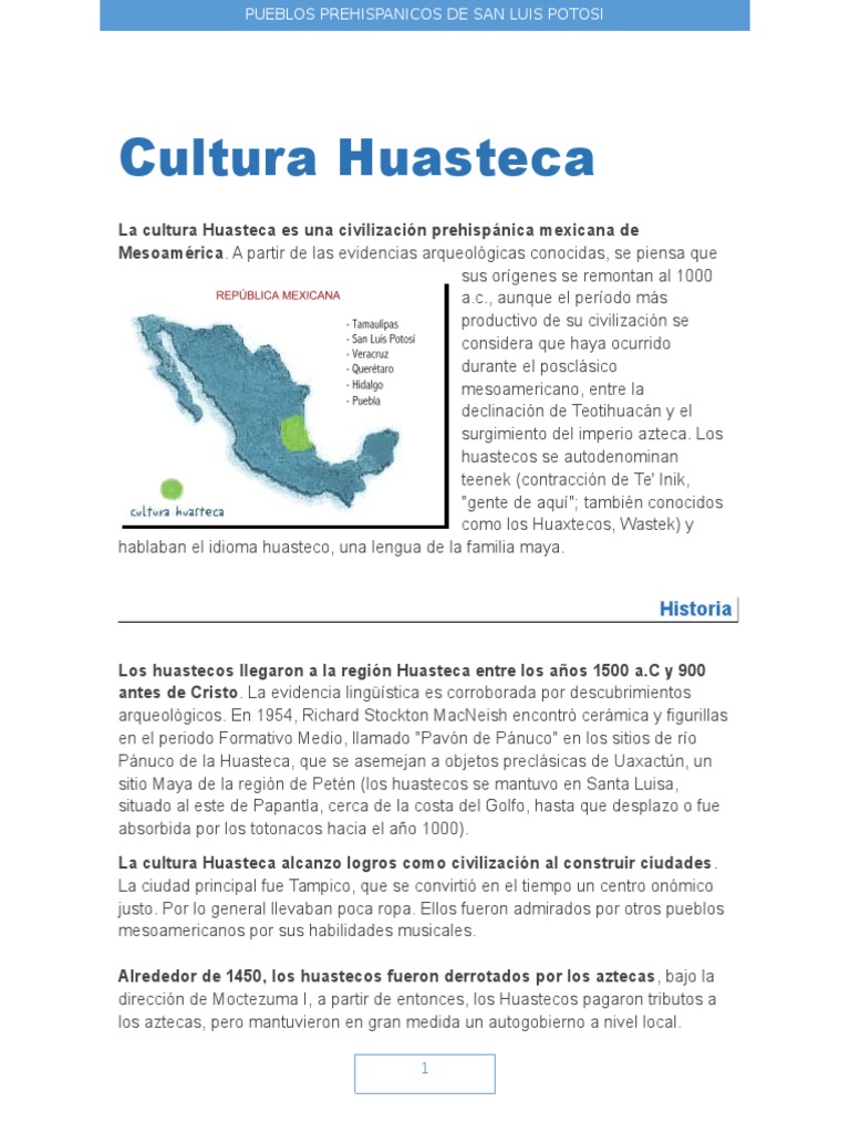 Cultura Huasteca | Pueblos indígenas de América Central | Cultura de ...