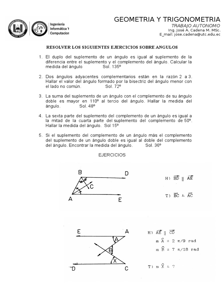 Tarea Angulos | PDF