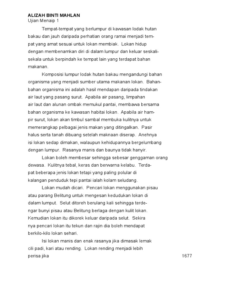 Ujian Menaip 1 | PDF