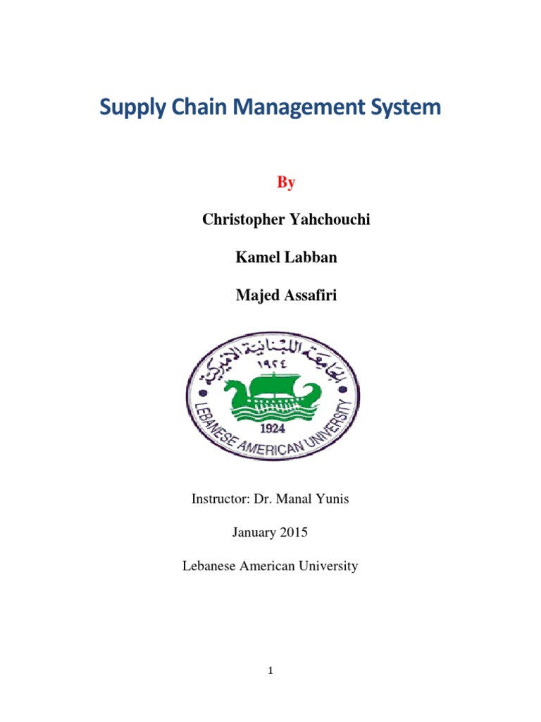 Supply Chain Management Database | PDF | Databases | Supply Chain